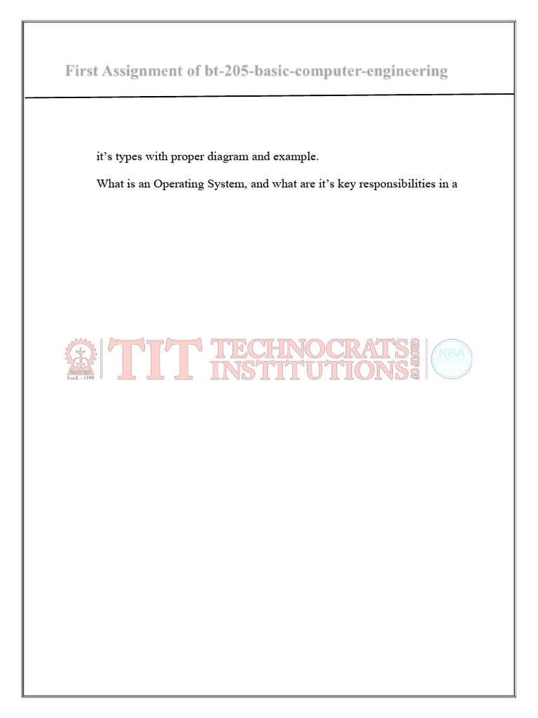 First Assignment of AIML (TIT) | PDF