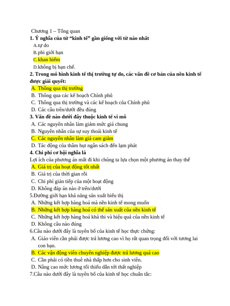 Chuong 1 - Tong Quan - SV | PDF