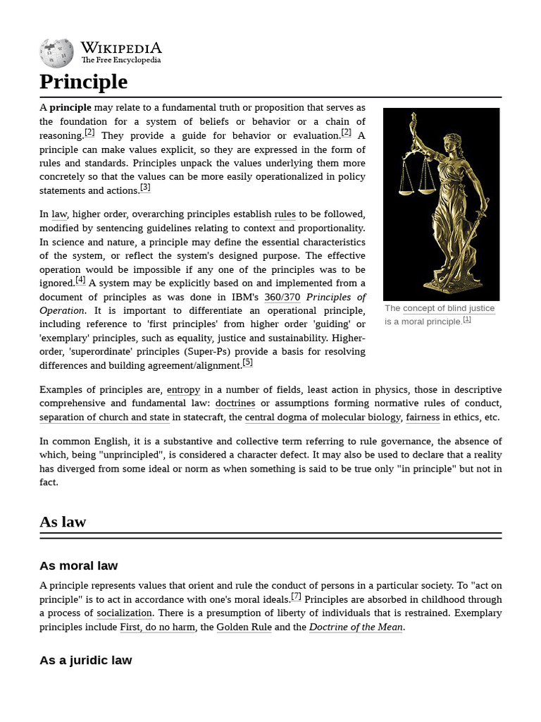 Principle | PDF | Principle | Metaphysics