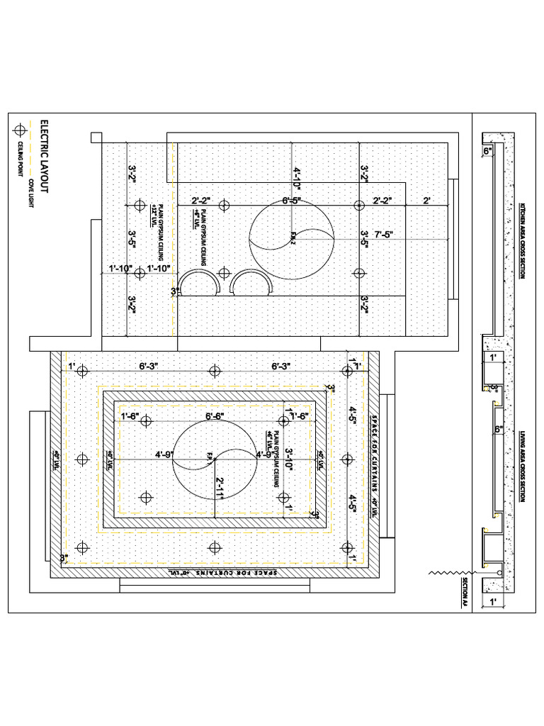 Electric Layout Living and Kitchen | PDF