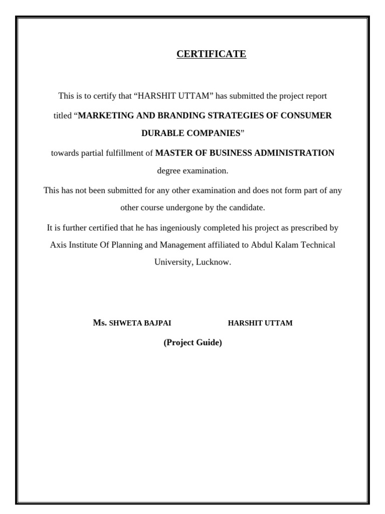 Certificate | PDF