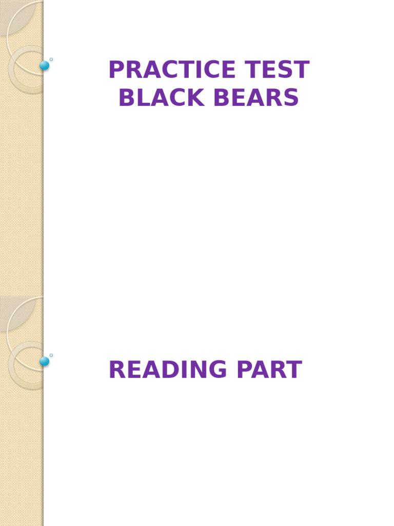 BLACK BEARS | PDF