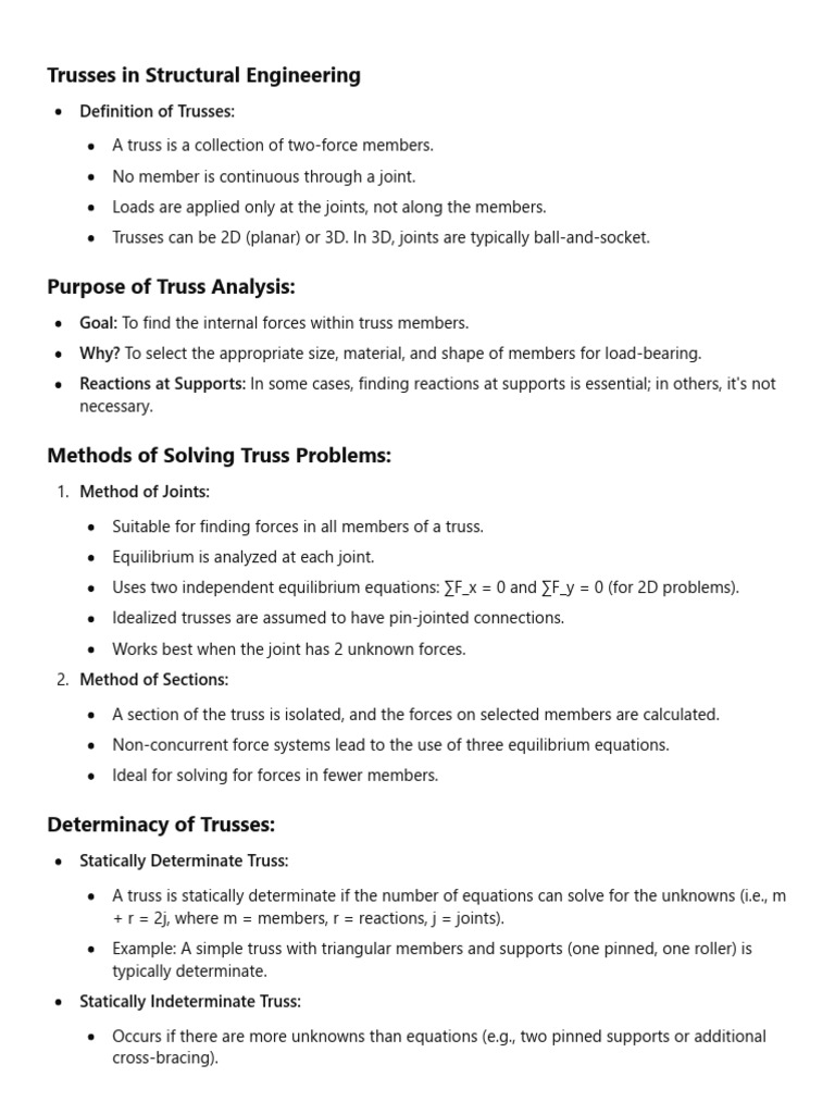 20. Trusses and Frames | PDF | Truss | Force