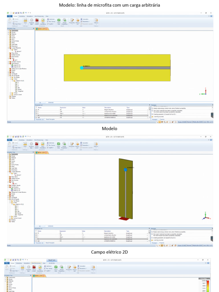 CST - tutorial onda estacionaria | PDF