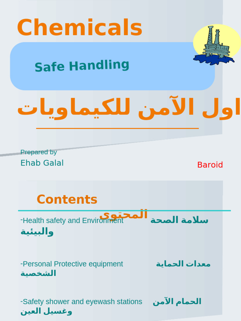 Basic Safety Handling Chemicals | PDF