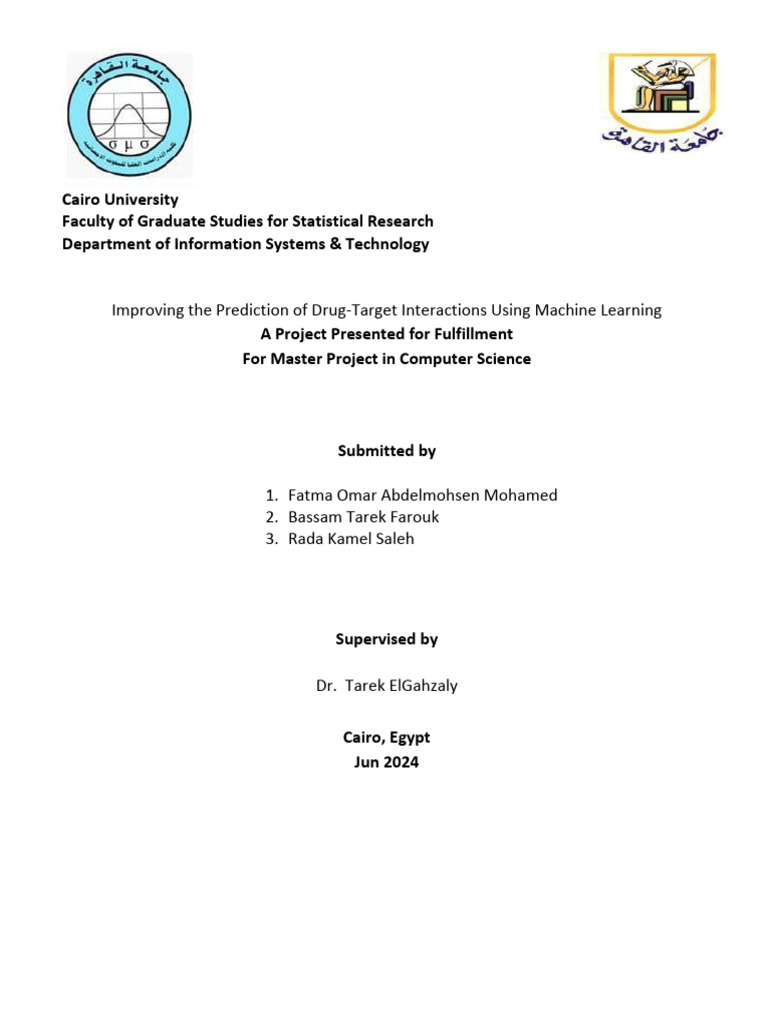 Improving The Prediction Of Drug Target Interactions Using Machine Documentation Pdf 