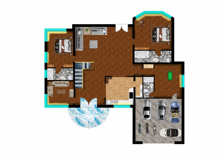 Rendered Floor Plan Shivang | PDF