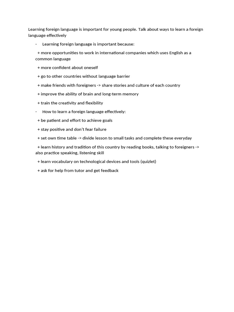 Learn Foreign Language Effectively | PDF