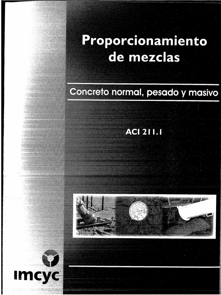 Proporcionamiento de Mezclas ACI 211.1 | PDF