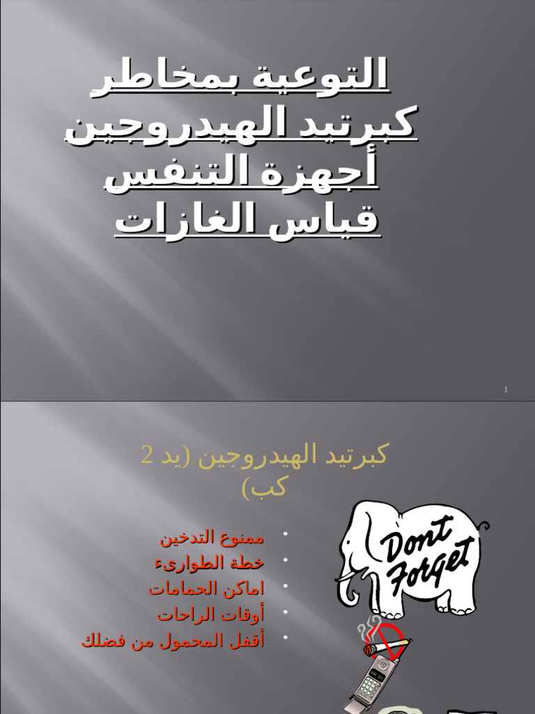 H2S Presentation Final (Arabic) | PDF