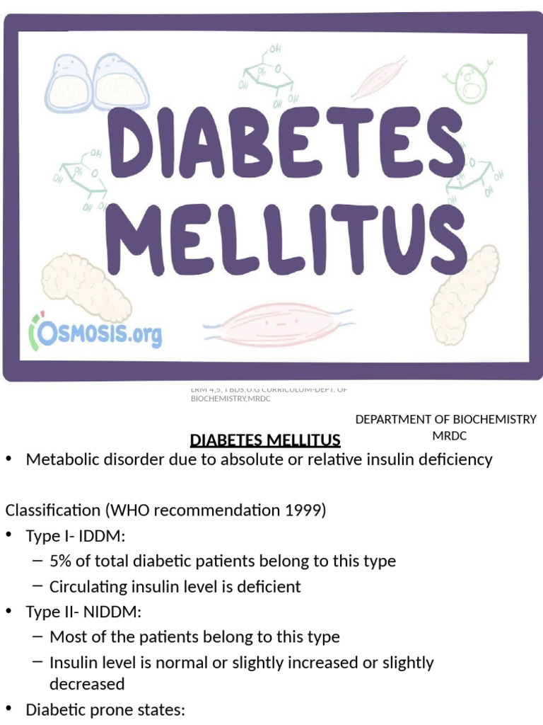 Diabetes Mellits | PDF | Glycated Hemoglobin | Diabetes