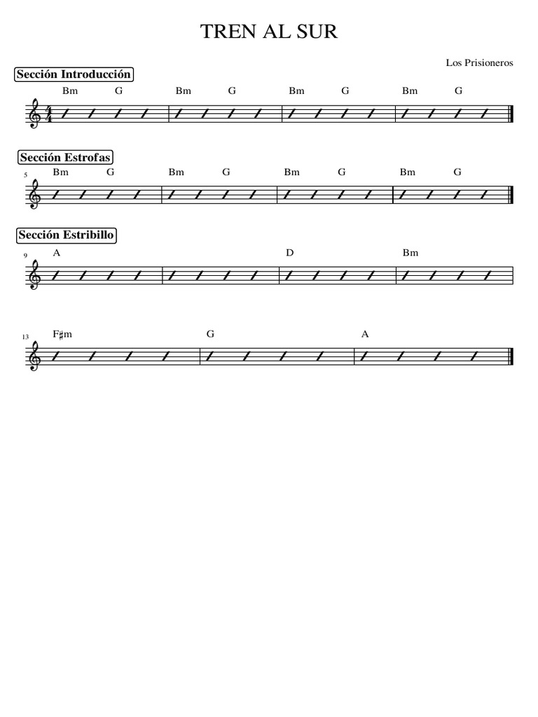 Tren Al Sur Secciones | PDF