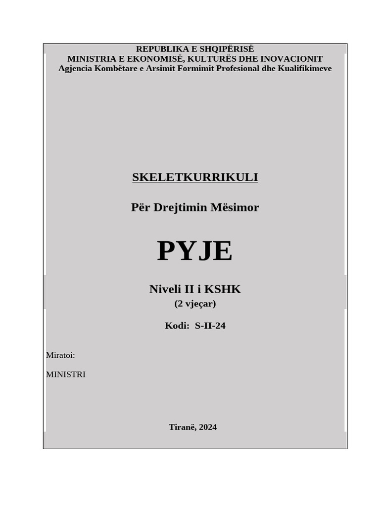 S-II-24-SK-Pyje-kl-10-dhe-kl.11-1-1 (1) | PDF