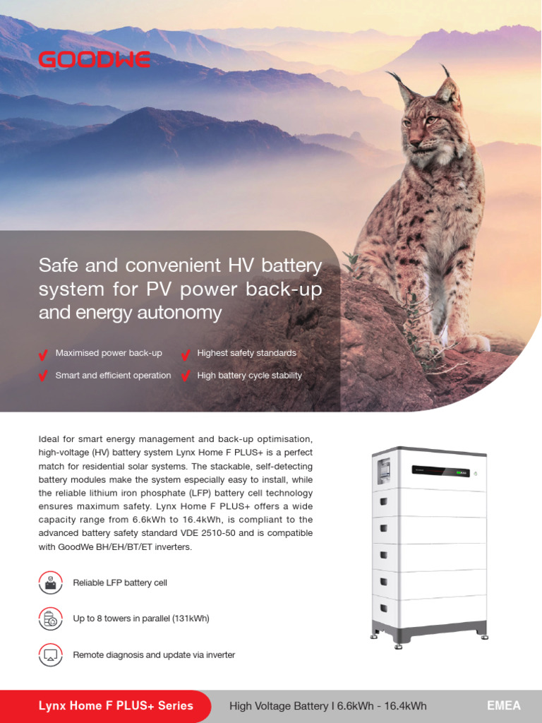 GoodWe Lynx Home F PLUS+ Overview | PDF | Energy Conversion | Electricity