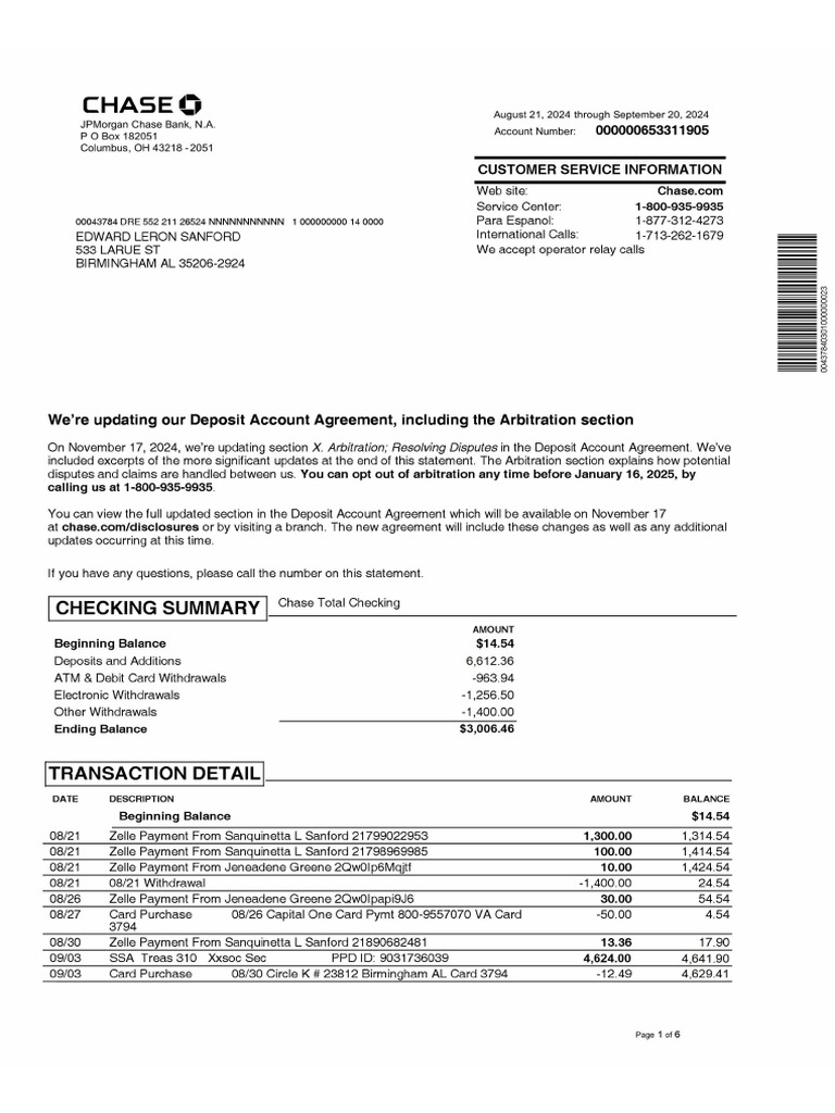 Chase Bank Statement-Images-0 | PDF
