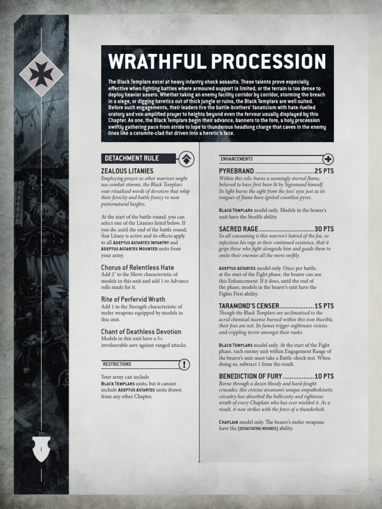 Black Templars Wrathful Tactics Guide | PDF | Infantry | Military