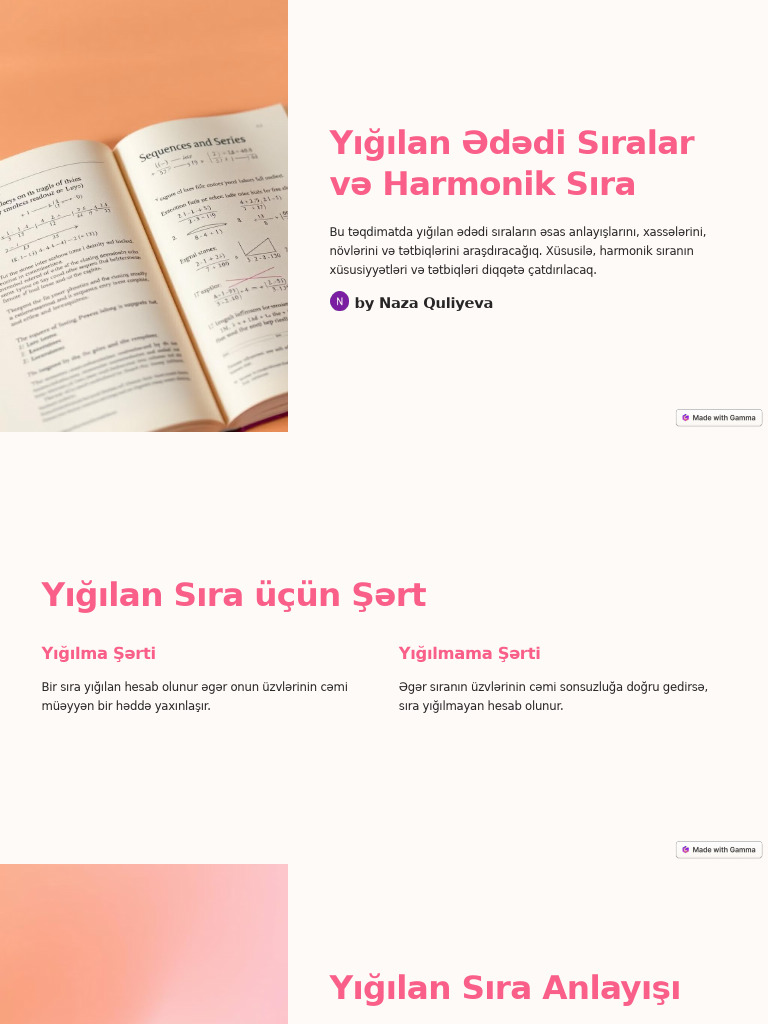 Yigilan Ededi Siralar Ve Harmonik Sira | PDF
