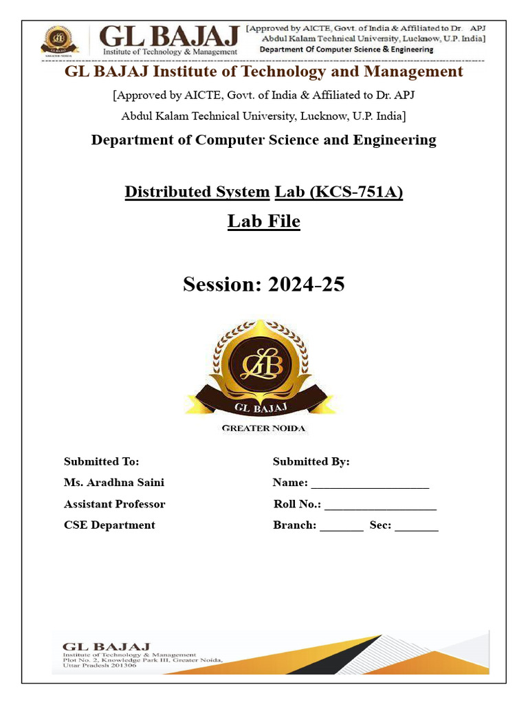 Distributed Systems Lab Guide | PDF