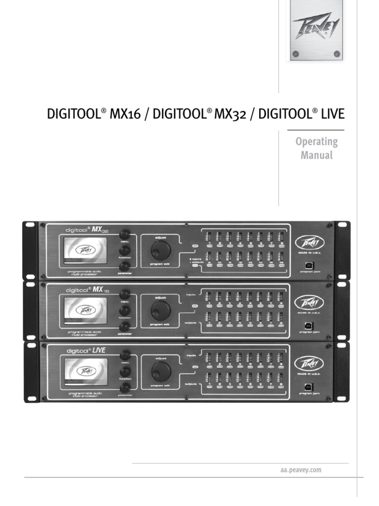 Digitool MX 16 32 LIVE Manual | PDF