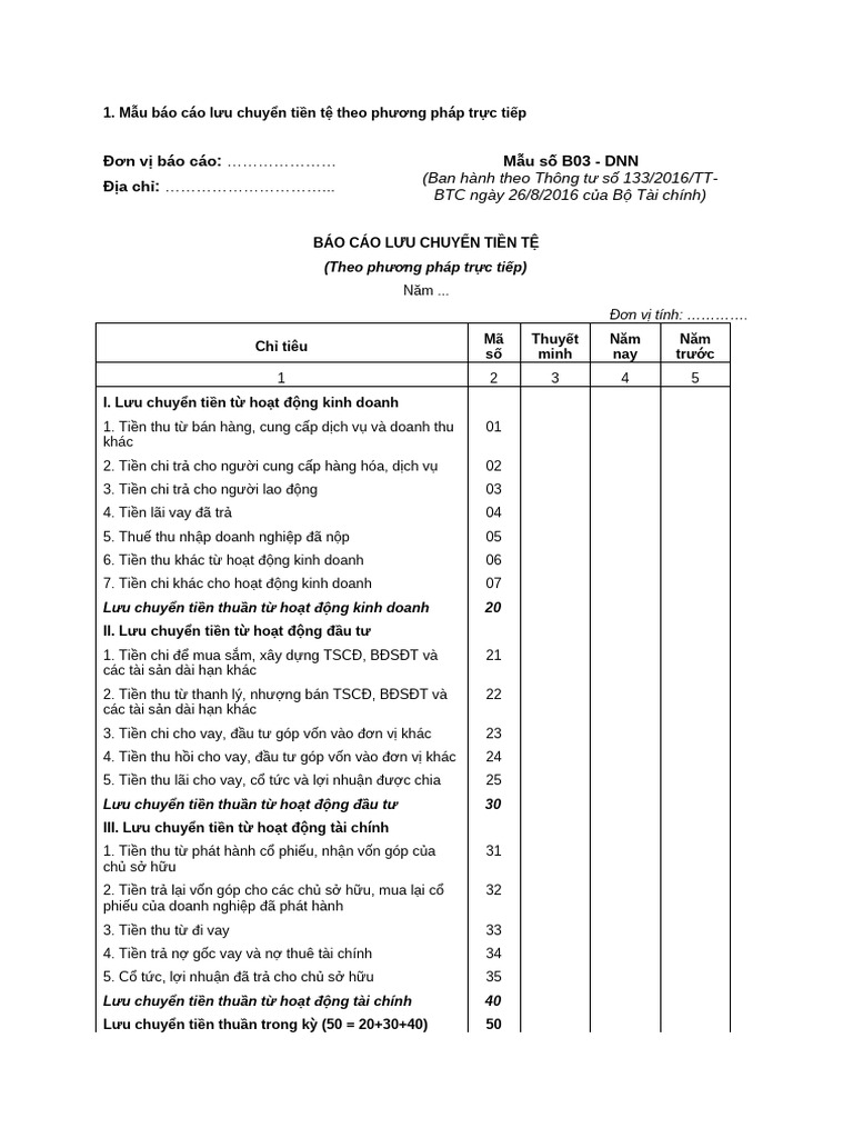 Mau So b03 DNN | PDF