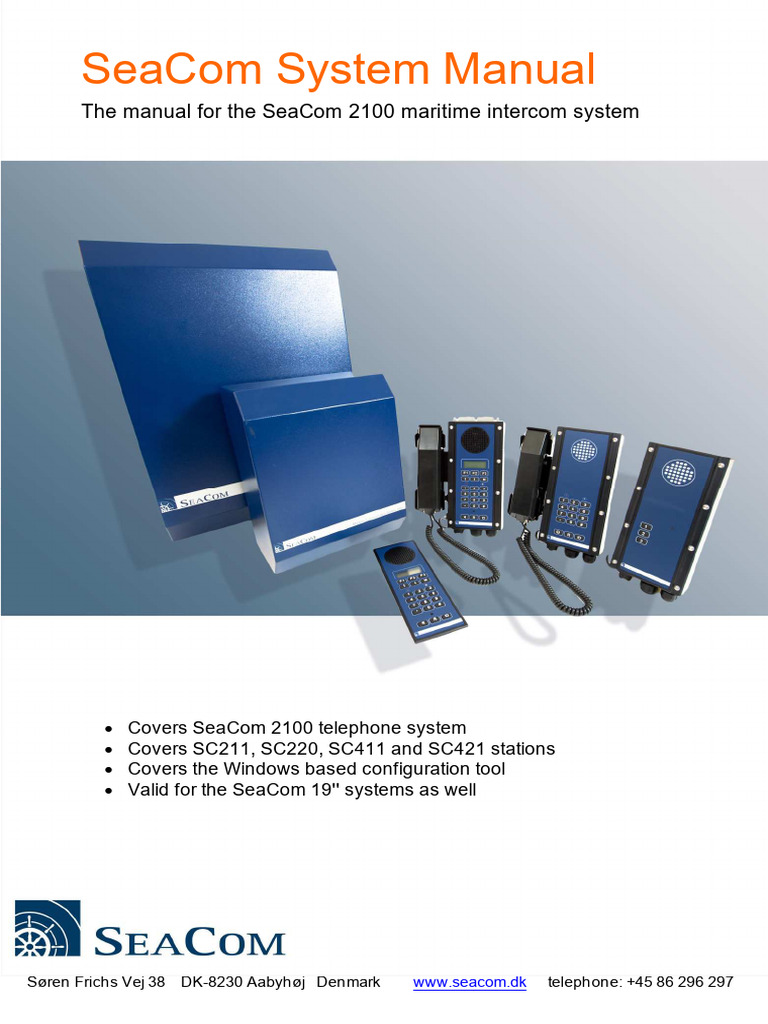 SeaCom System Manual | PDF | Telephone | Power Supply