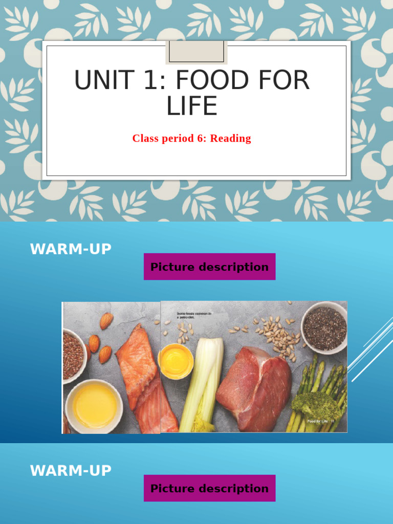 Grade 11 - Unit 01 - Period 6 | PDF | Foods | Diet (Nutrition)