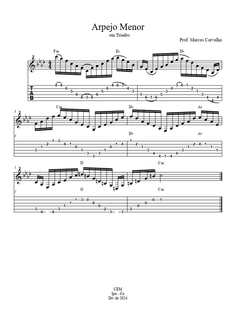 Arpejo Menor 2 | PDF