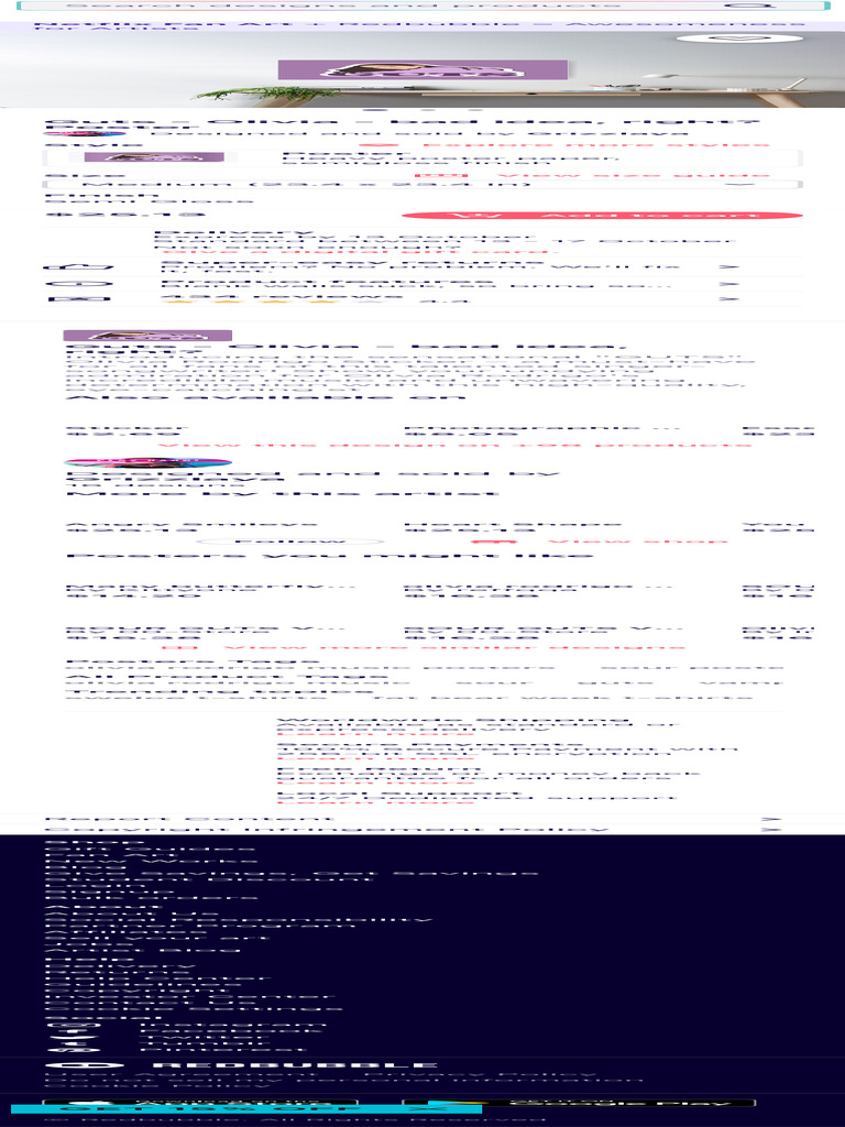 Guts - Olivia - Bad Idea, Right Poster for Sale by Grizzlaya Redbubble | PDF | World Wide Web ...