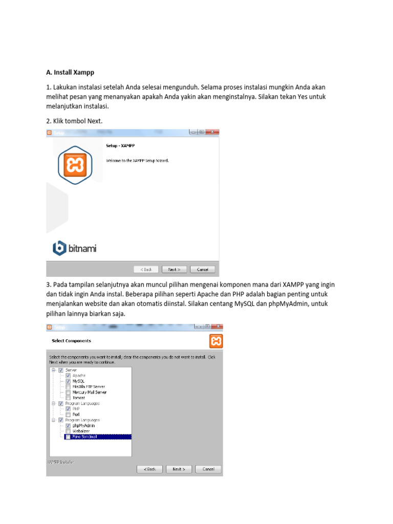 Langkah Install Xampp Dan Wordpress | PDF