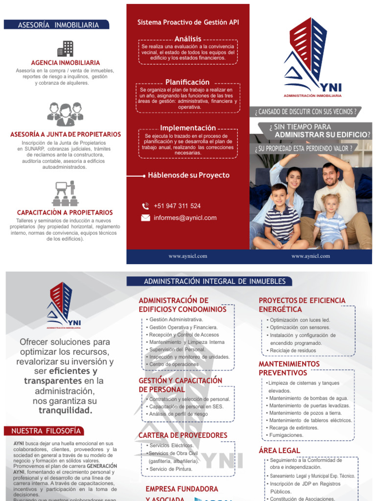Brochure AYNI Administracion | PDF | Condominio