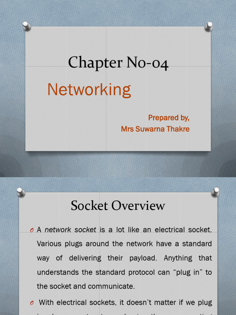 Chap 4 Networking (1) (1) | PDF | Port (Computer Networking) | Network Socket