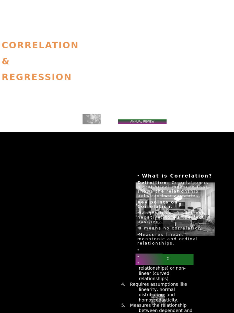 Correlation and Regression Overview | PDF | Regression Analysis ...