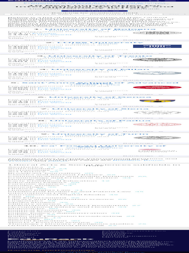 Best International Relations and Diplomacy Universities in Italy ...