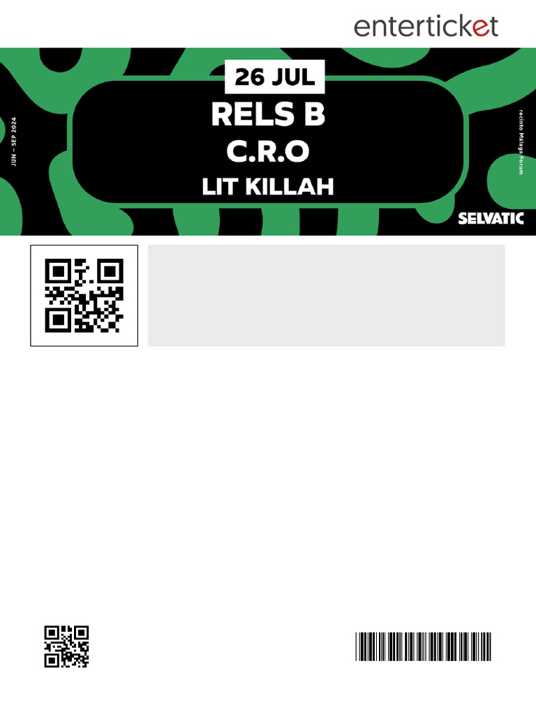 Concierto Rels B, C.R.O. y Lit Killah en Málaga | PDF