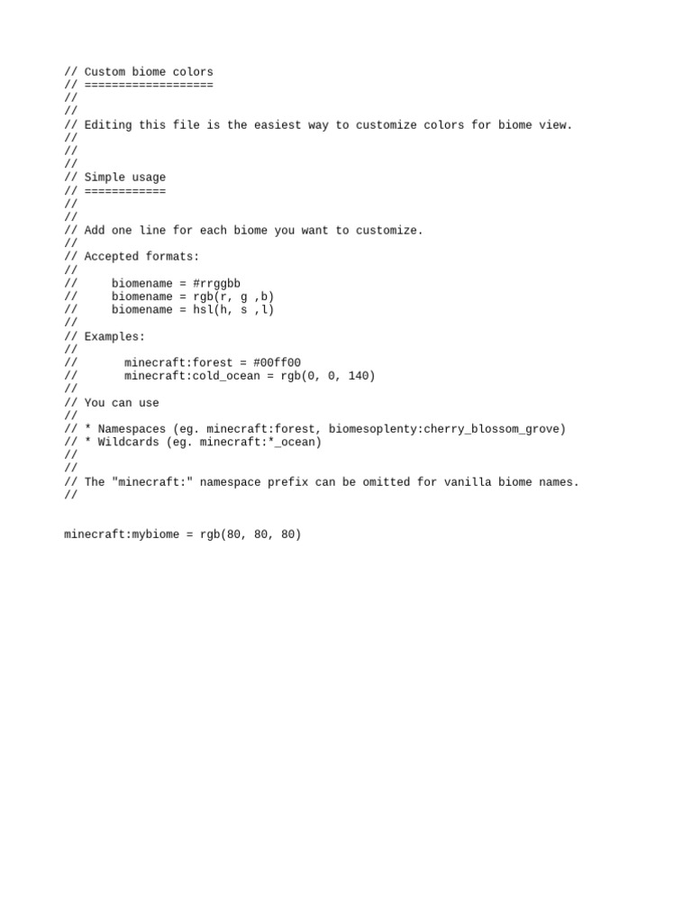 Custom Biomecolors | PDF