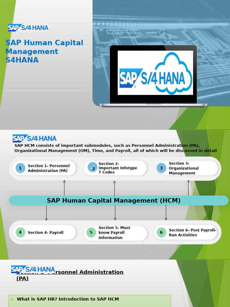 SAP Human Capital Management S4HANA | PDF | Human Resource Management ...