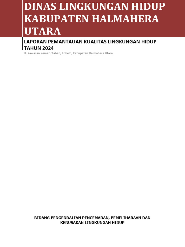 Laporan Iklh 2024 | PDF