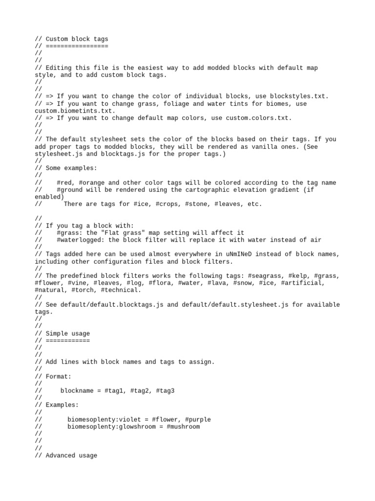 Custom Blocktags | PDF