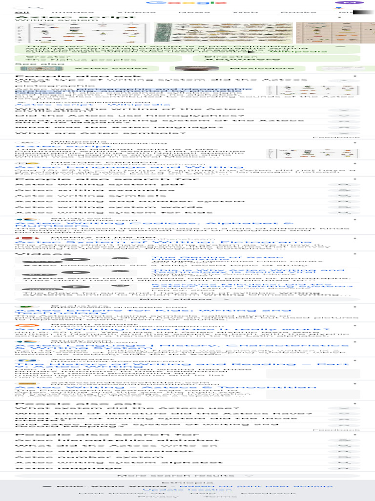 Aztec Writing System - Google Search | PDF | Nahuatl | Writing