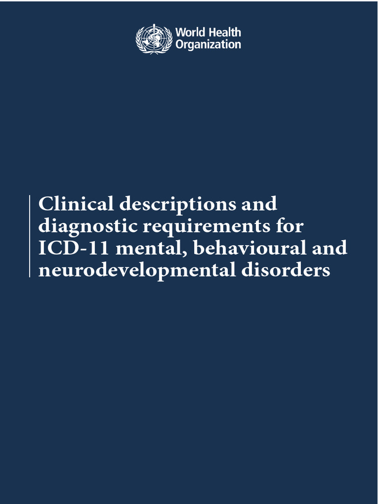 Icd 11 | PDF | Mental Disorder | Bipolar Disorder