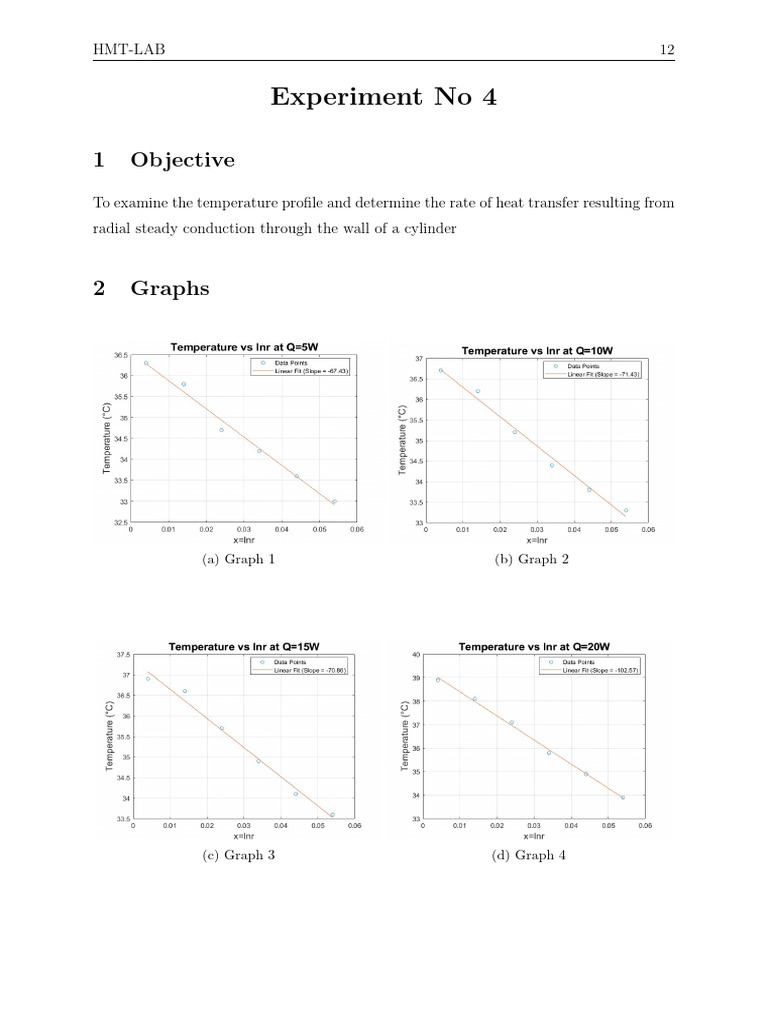 HMT_LAB_4 | PDF | Heat Transfer | Thermal Conduction