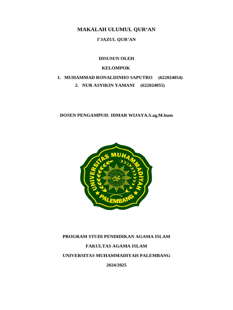 Makalah Ulumul Qur-1 | PDF