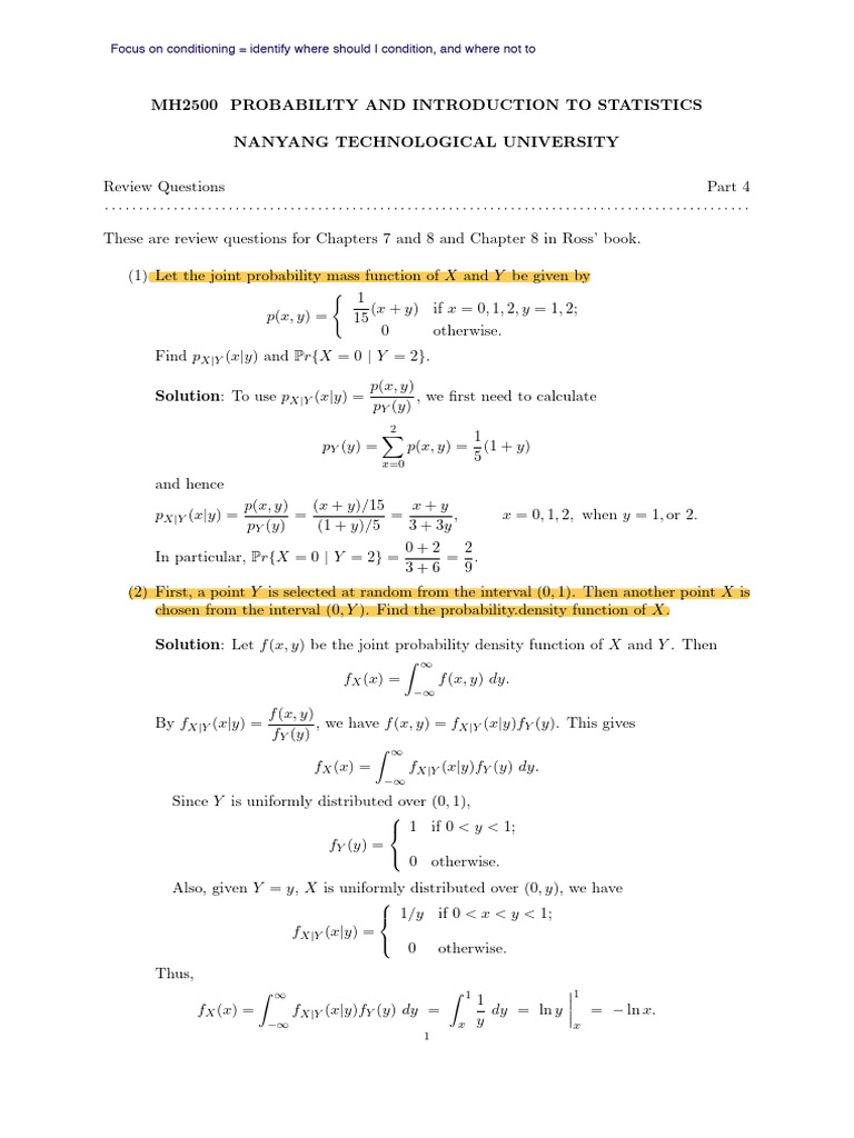 Review-2024-04 | PDF | Variance | Statistical Theory