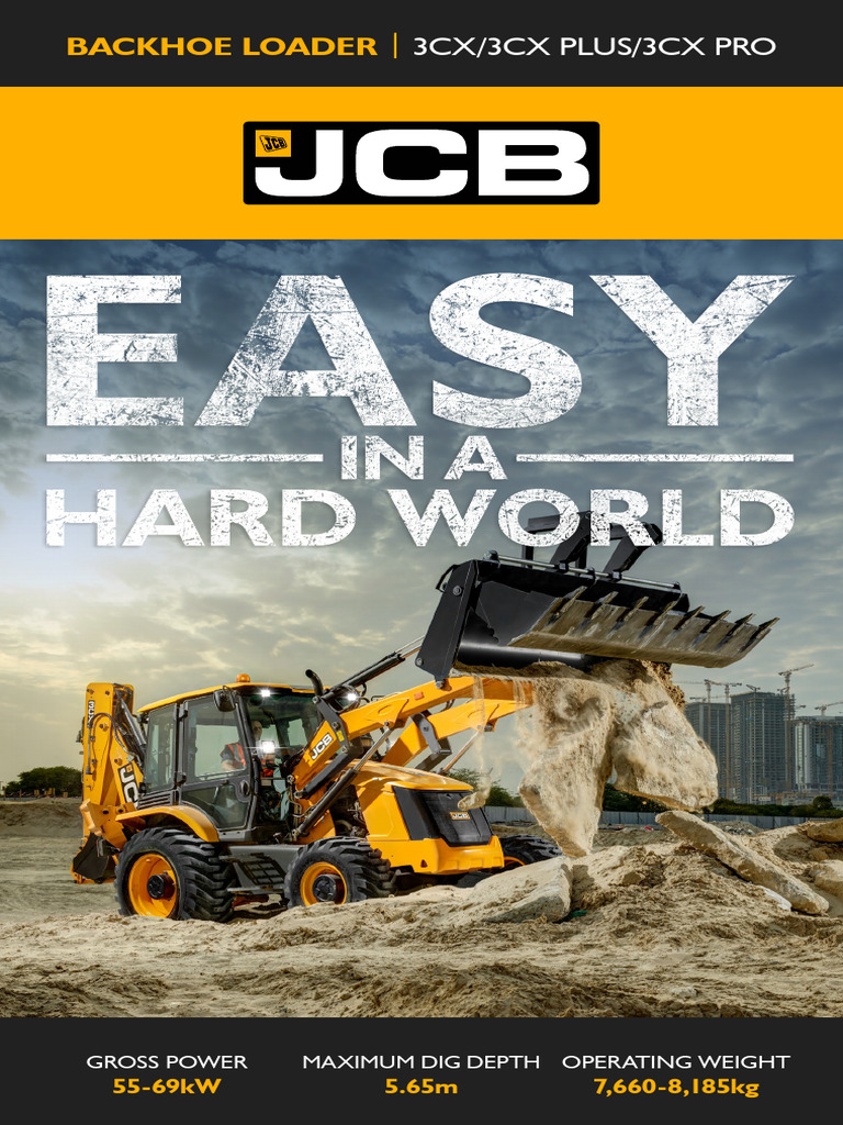 Backhoe Loader Presentation 3CX - 3CX PLus - 3CX PRO | PDF | Loader ...
