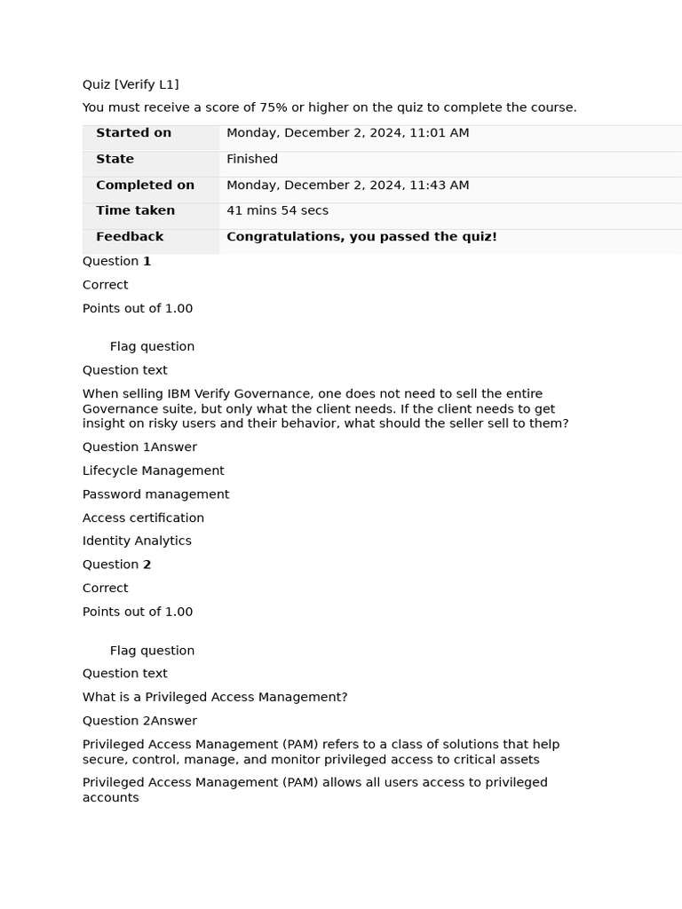 IBM verify level 1 | PDF | Information Security | Cloud Computing