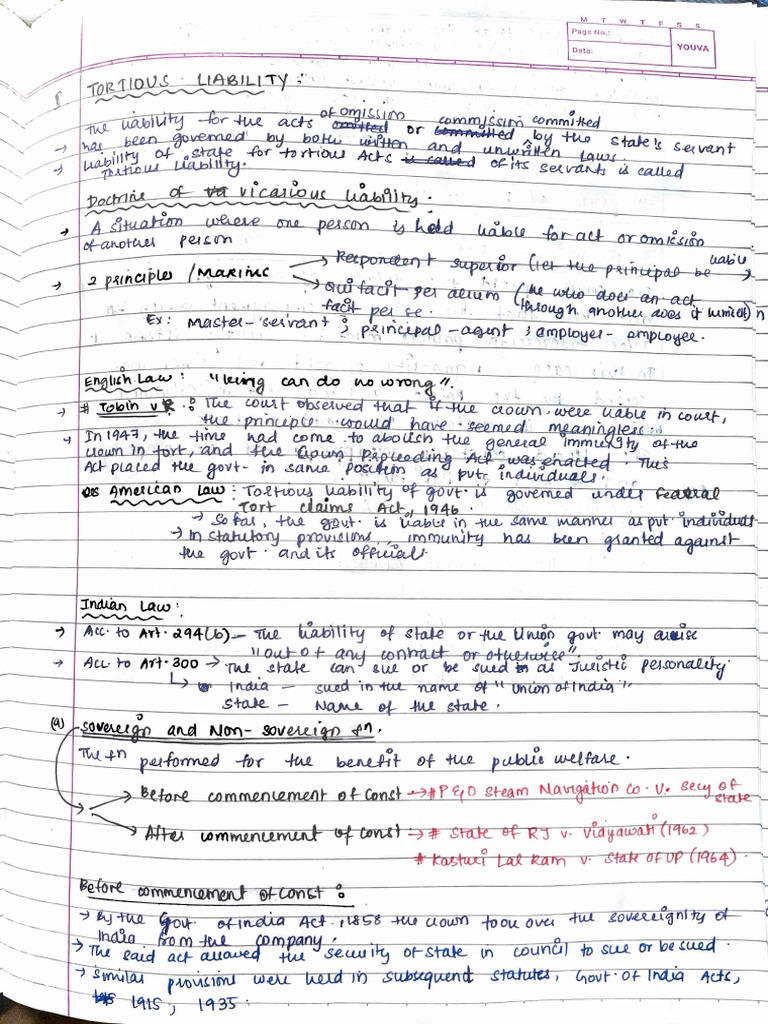 Tortious Liability | PDF