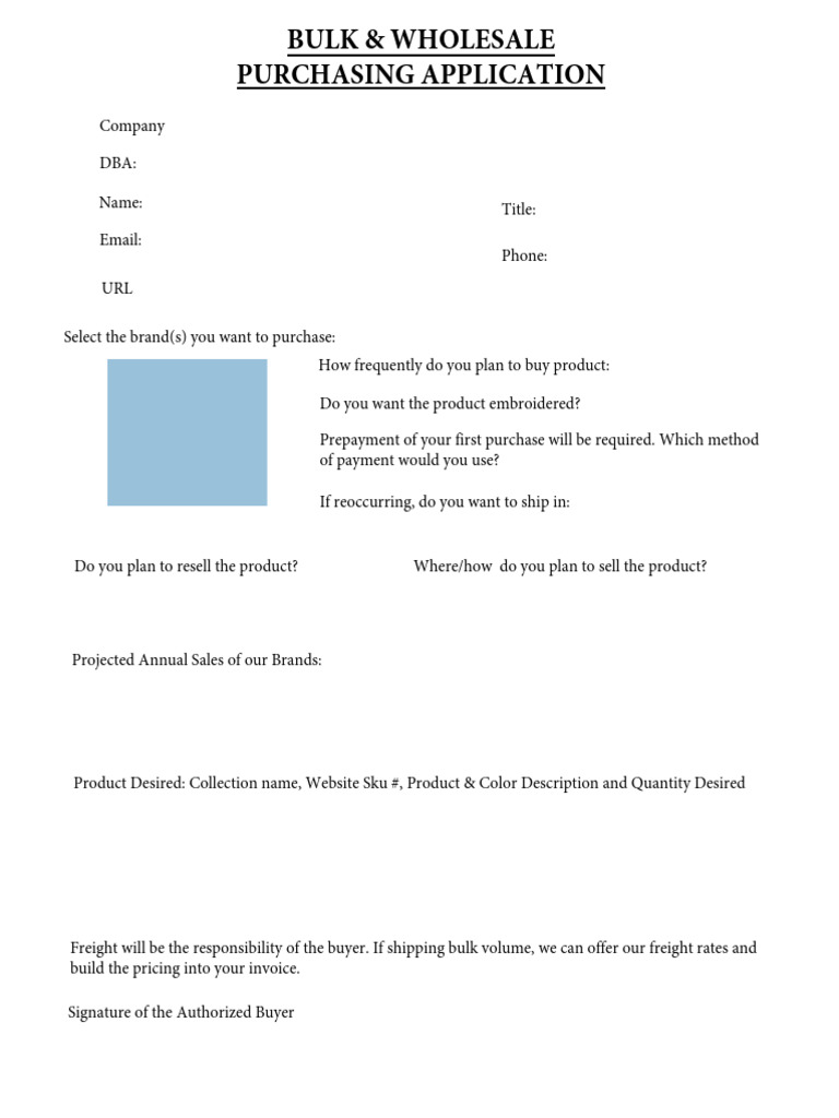 Bulk Buy Application | PDF