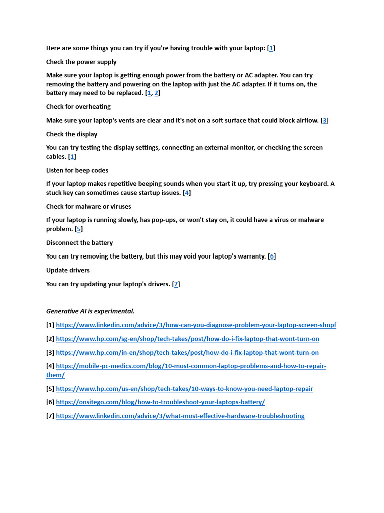 Here Are Some Things You Can Try If You Want Troubleshoot | PDF