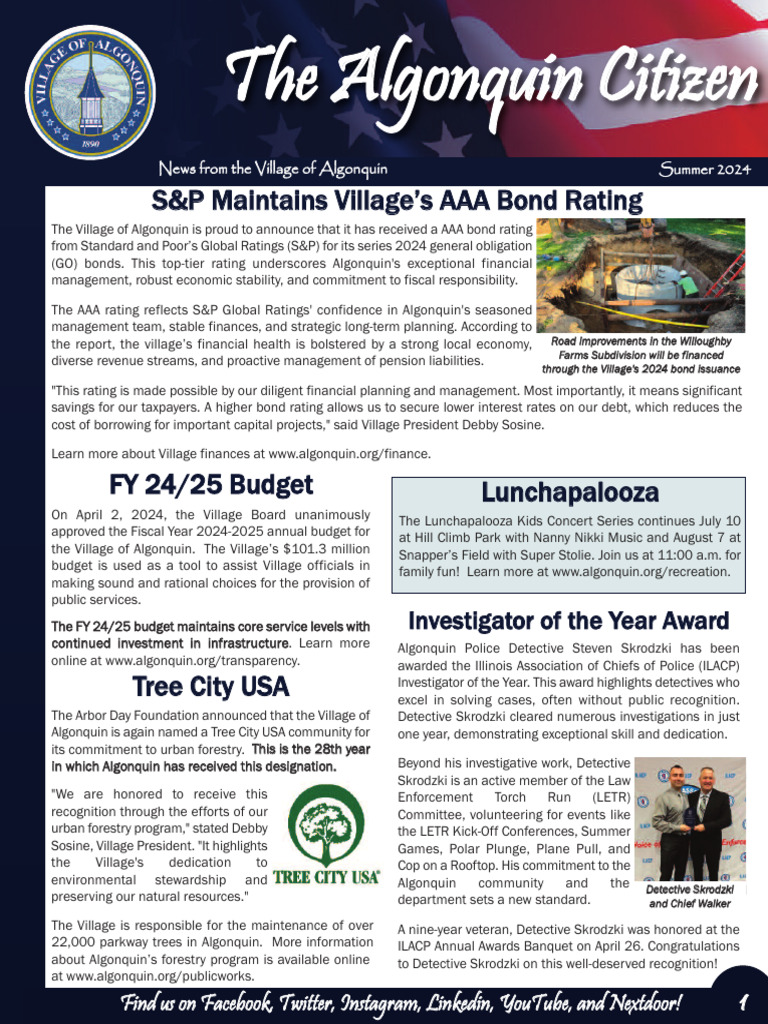 Summer 2024 Newsletter | PDF | Detective | Bonds (Finance)