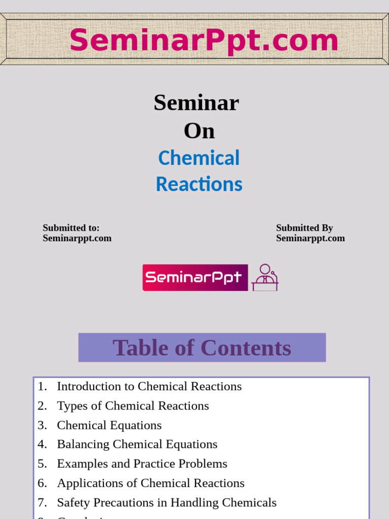 Chemical Reactions | PDF | Chemical Reactions | Chemistry